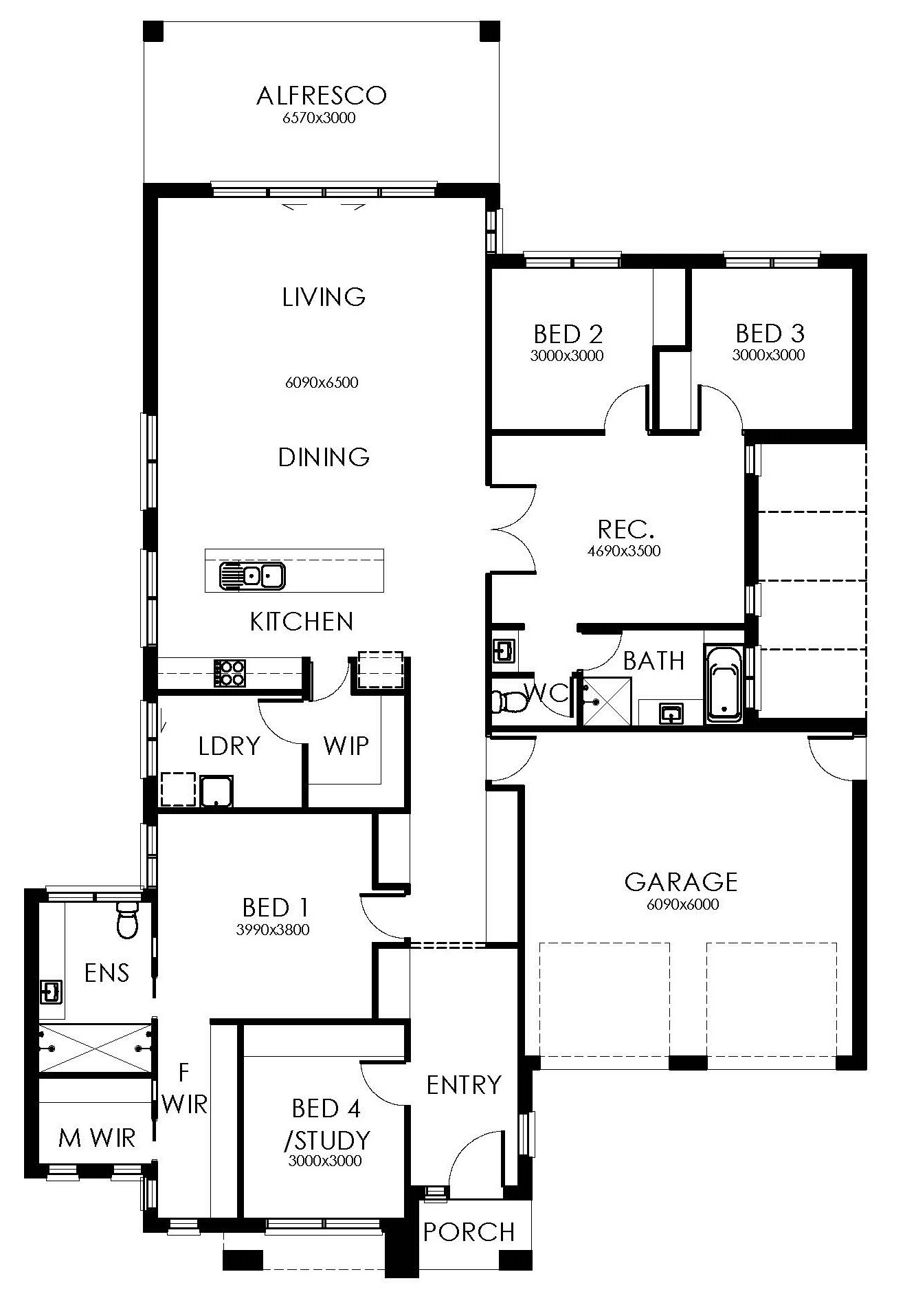 Cambridge Open Floor Plan House Plans Simple